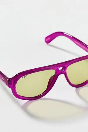 REALITY EYEWEAR Pilot Aviator Sunglasses - Amethyst