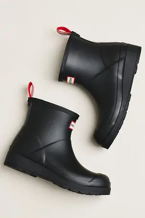 Hunter Play Short Rain Boots - Black
