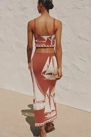 CELANDINE Knit Crop Top