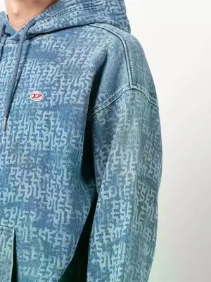DIESEL® Logo Drawstring Hoodie