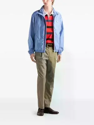 Prada Striped Polo Shirt - Red
