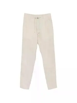 Eleventy Drawstring Pleated Trousers - Neutrals
