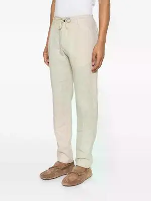 Eleventy Drawstring Pleated Trousers - Neutrals