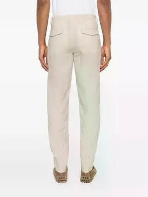 Eleventy Drawstring Pleated Trousers - Neutrals