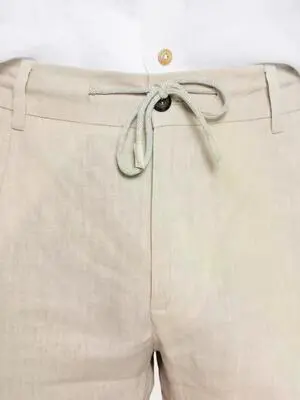 Eleventy Drawstring Pleated Trousers - Neutrals