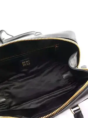 Miu Miu Arcadie Leather Tote Bag - Black