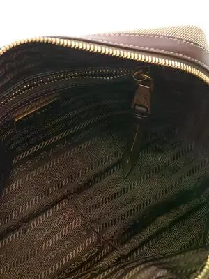 Prada 2010s Logo-jacquard Shoulder Bag - Neutrals
