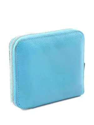 Hermès 2023 Round Leather Wallet - Blue