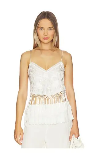 LoveShackFancy Annemarie Jacquard Textile Top