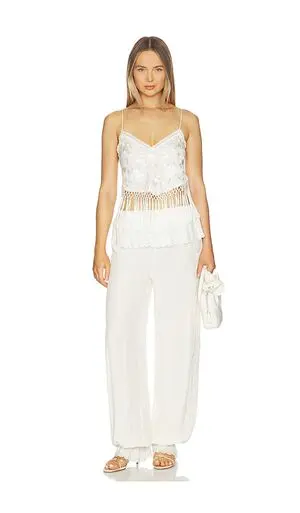 LoveShackFancy Annemarie Jacquard Textile Top