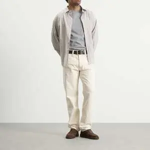 DRAKE'S Five Pocket Selvedge Jeans - Ecru