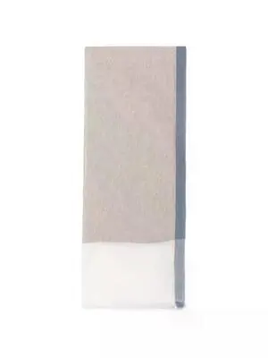 DELL'OGLIO Rodi Fringed Scarf - Neutrals