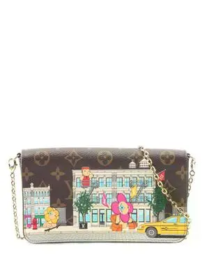 LOUIS VUITTON Félicie Monogram Pochette - Brown