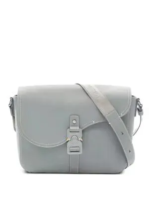 Dior Saddle Leather Messenger Bag - Grey