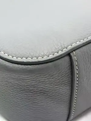 Dior Saddle Leather Messenger Bag - Grey