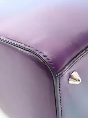 Dior Lady Leather Tote Bag - Blue