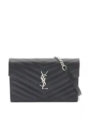 Saint Laurent 2010s Chevron Chain Cross Body Bag