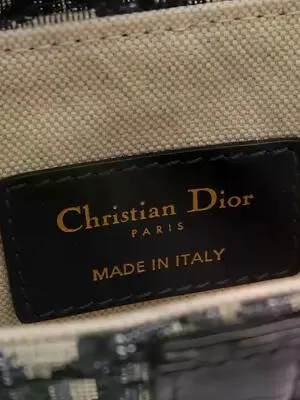 Dior Mini Saddle Oblique Jacquard Handbag - Blue