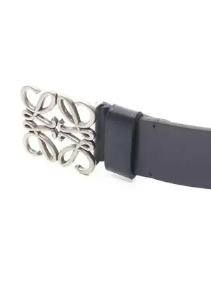 Loewe Anagram Leather Belt - Blue