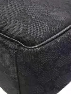 Gucci 2000s Gg-patterned Shoulder Bag - Black