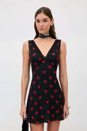Rixo Leighton Rose Spot Dress