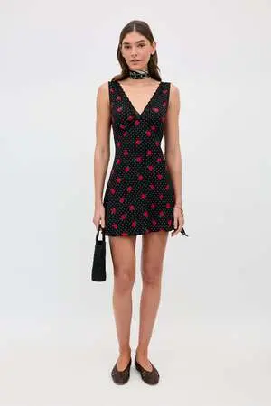 Rixo Leighton Rose Spot Dress