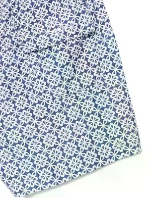 Kiton Floral-print Swim Shorts - Blue