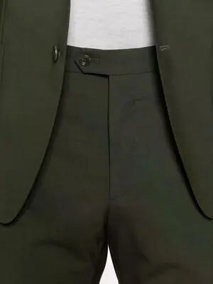 Tagliatore Buttoned Peak Lapel Suit - Green