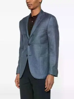 Corneliani Button Single-breasted Jacket - Blue