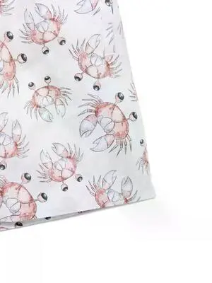 Emporio Armani Printed Swim Shorts - White