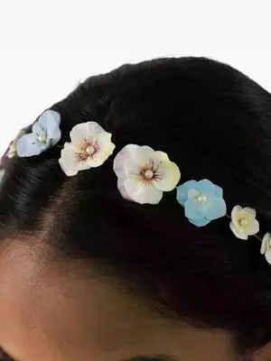 JENNIFER BEHR Anarosa Floral-appliqué Headband - Gold