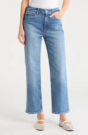 Paige Stevie High-rise Straight Leg Jeans