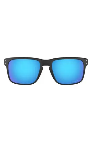 Oakley Holbrook™ 57mm Prizm™ Polarized Keyhole Sunglasses Black