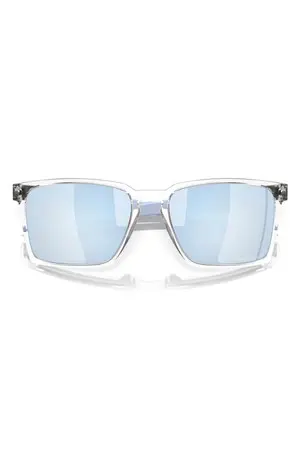 Oakley Exchange Sun 56mm Polarized Rectangle Sunglasses - Clear