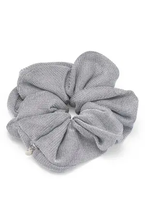 LELET NY Odessa Oversize Chainmail Scrunchie - Silver