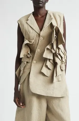 Ruffle Vests For Women