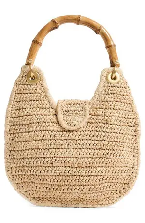 Pamela Munson The Avis Raffia Hobo Bag