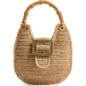 Pamela Munson The Avis Raffia Hobo Bag