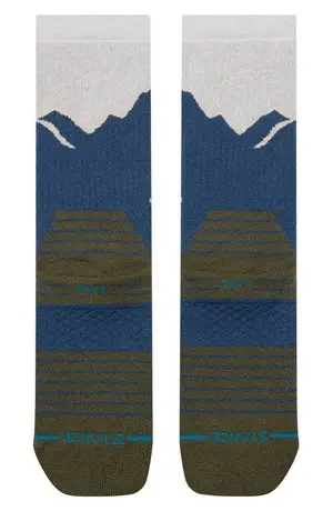 Stance Peaking Hike Crew Socks - Navy