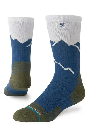 Stance Peaking Hike Crew Socks - Navy