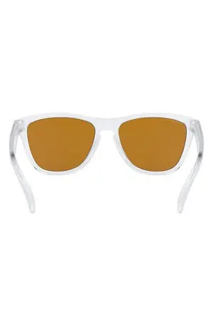 Oakley 55mm Polarized Rectangular Sunglasses - Clear