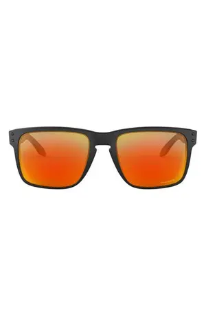Oakley Holbrook™ XL 59mm Keyhole Sunglasses Black/orange