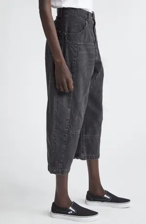 Undercover Cotton Denim Barrel Leg Jeans