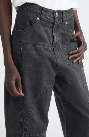 Undercover Cotton Denim Barrel Leg Jeans