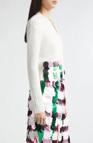 Marni Sequin Logo Cardigan