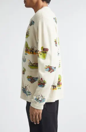 BODE Beaded Merino Wool & Cotton Cardigan - Multi Ivory