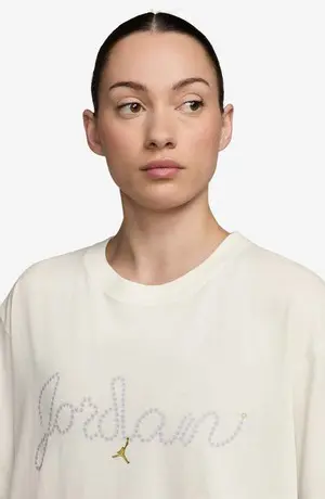 JORDAN Logo Cotton Graphic T-shirt