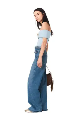 Maje Braided Flared Jeans
