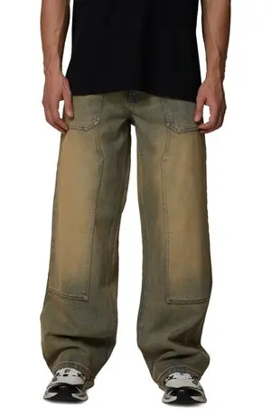 GOOD FOR NOTHING Straight Leg Double Knee Jeans