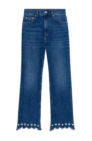 Maje Beaded Bootcut Jeans